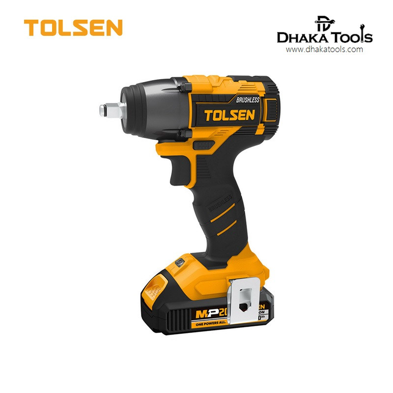 Tolsen Li-ion Brushless Cordless Impact Wrench 20V 87258
